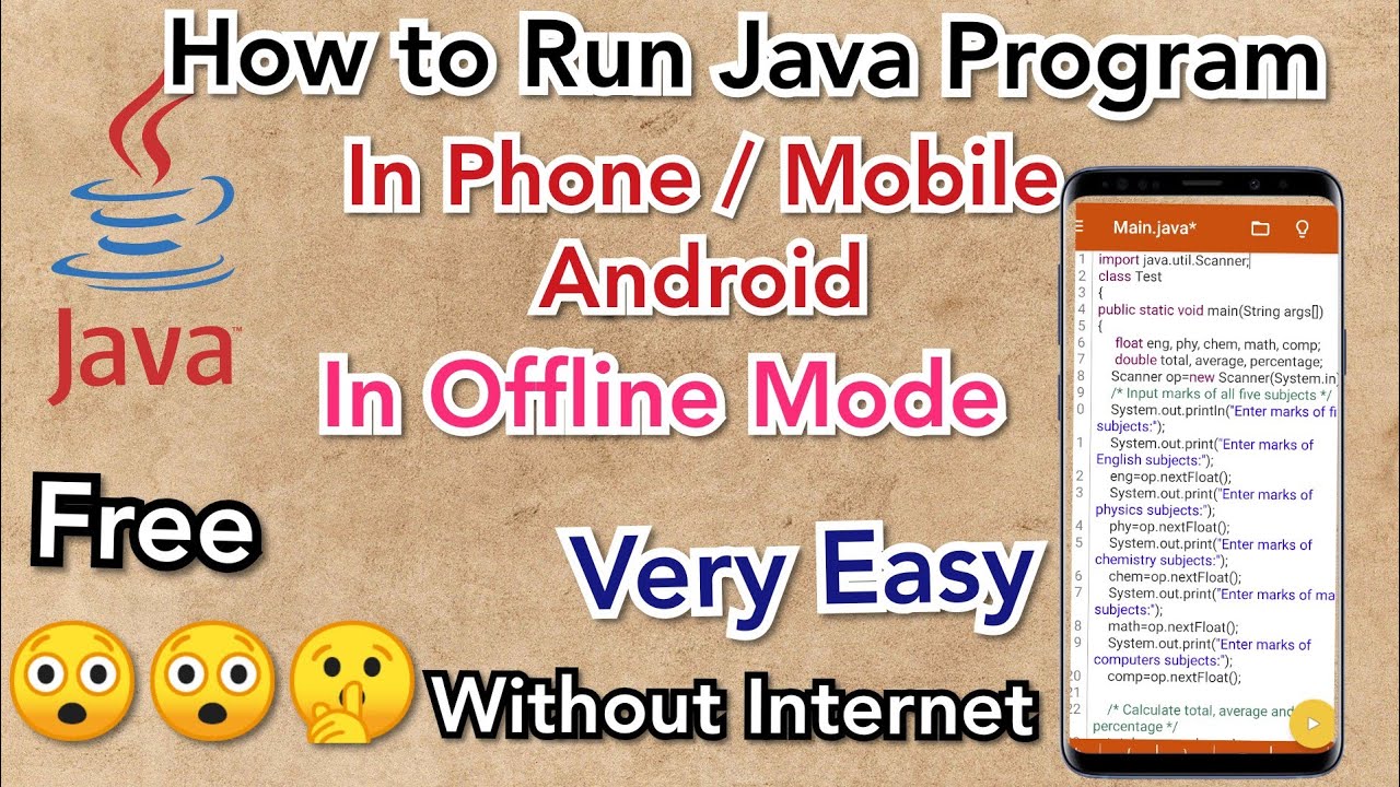 How To Use Java In Phone How To Run Java Program In Mobile Android