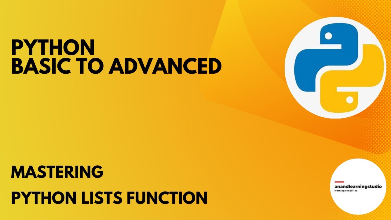 Mastering List Functions Youtube