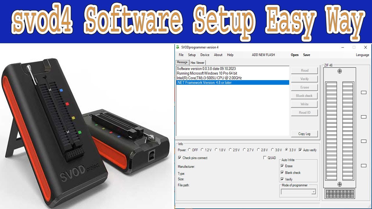 Svod Programmer Ver 4 Software Setup Svod Programmer Ver 4 Solved