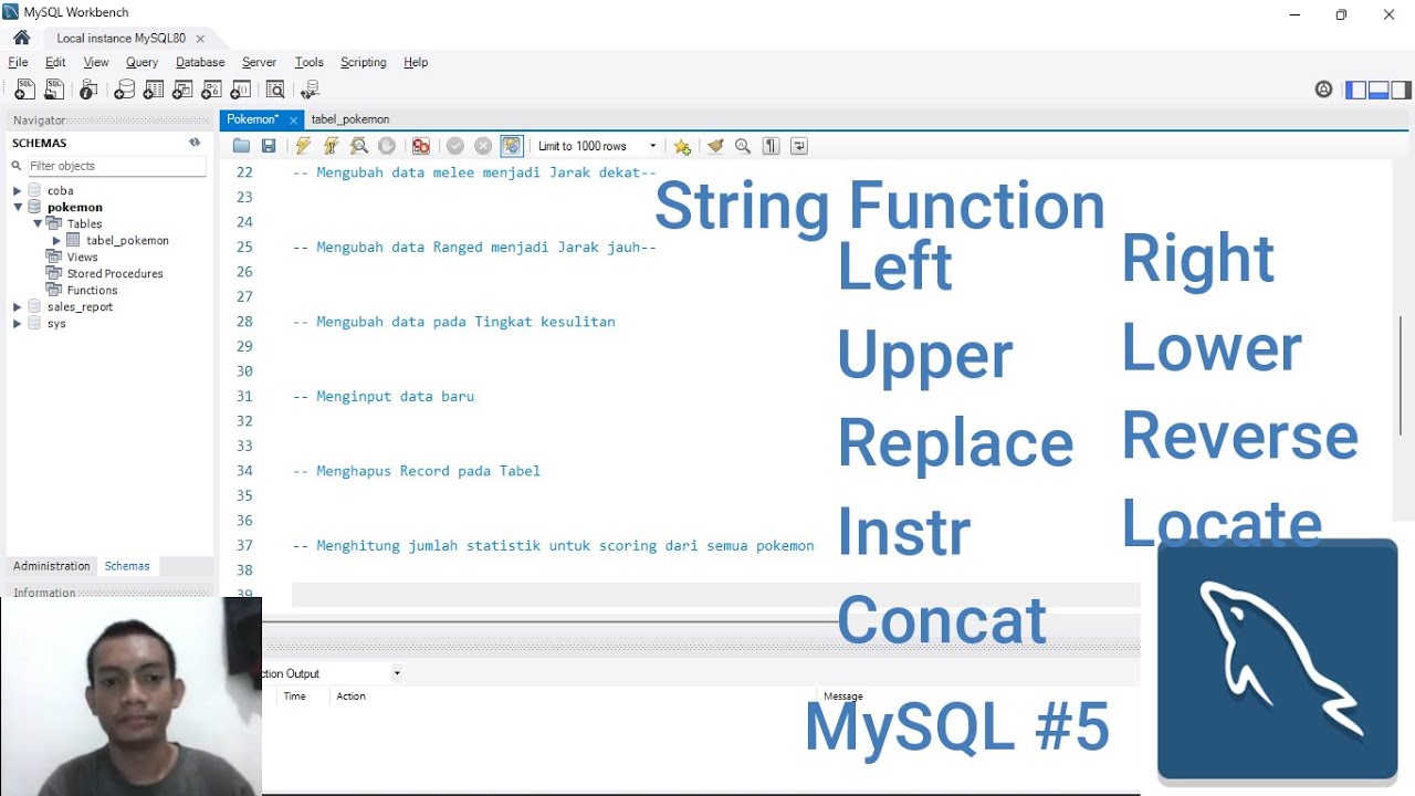 String Function Left Right Upper Lower Replace Reverse Instring