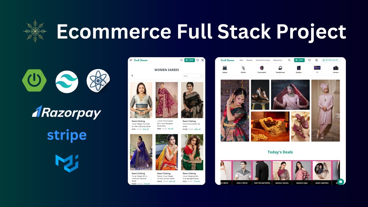 Learn To Build Java Full Stack Ecommerce Project Using Spring Boot