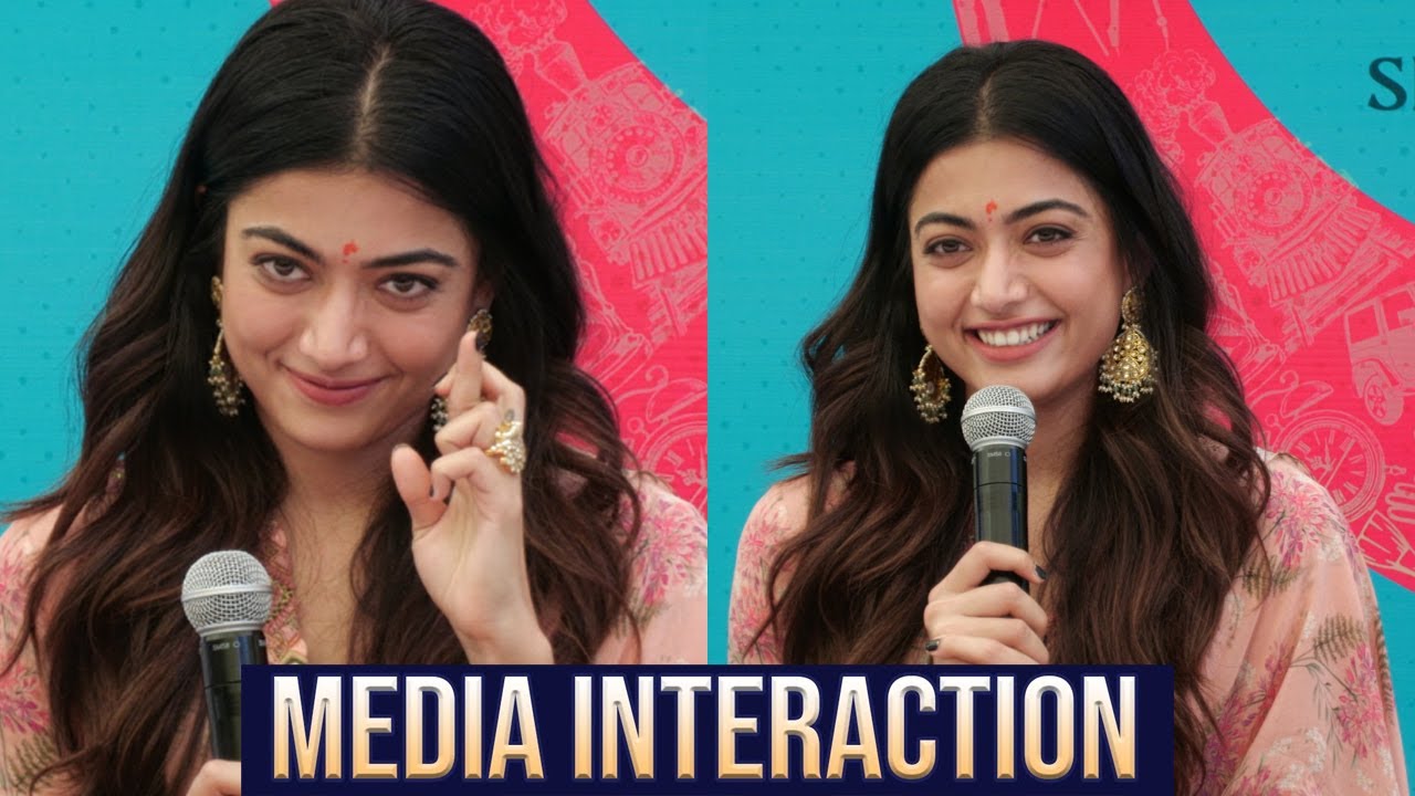 Rashmika Mandanna Interaction With Media At Rainbow Movie Launch Press