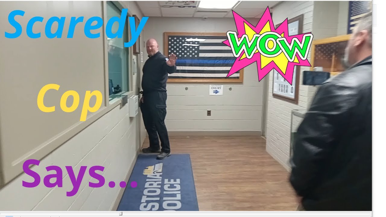 Scared Cop Says Youtube
