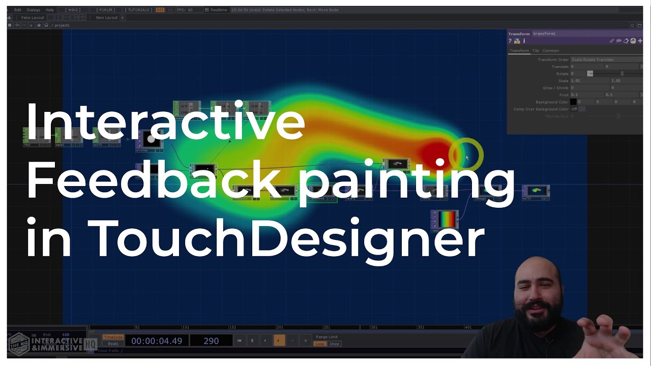Interactive Feedback Painting In Touchdesigner Touchdesigner Tutorial