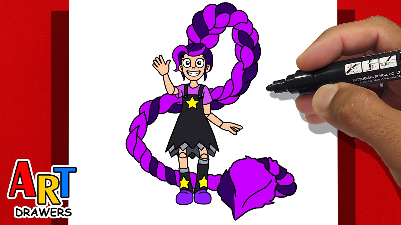 How To Draw Lily Love Braids Poppy Playtime 5 Youtube