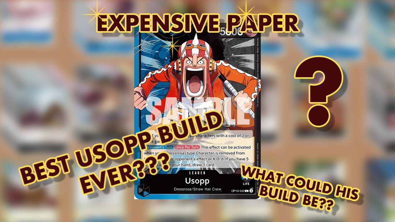 Usopp Leader Decklist Op10 Build Youtube