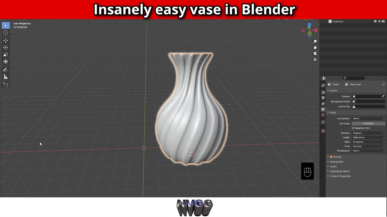 Create A Vase In Blender Insanely Easily That Can Be 3dprinted In Vase