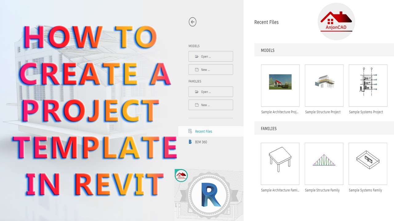 How To Create A Project Template In Revit Youtube