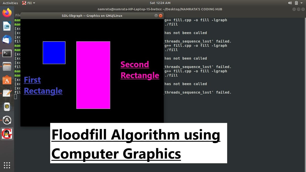 Floodfill Algorithm Using Computer Graphics