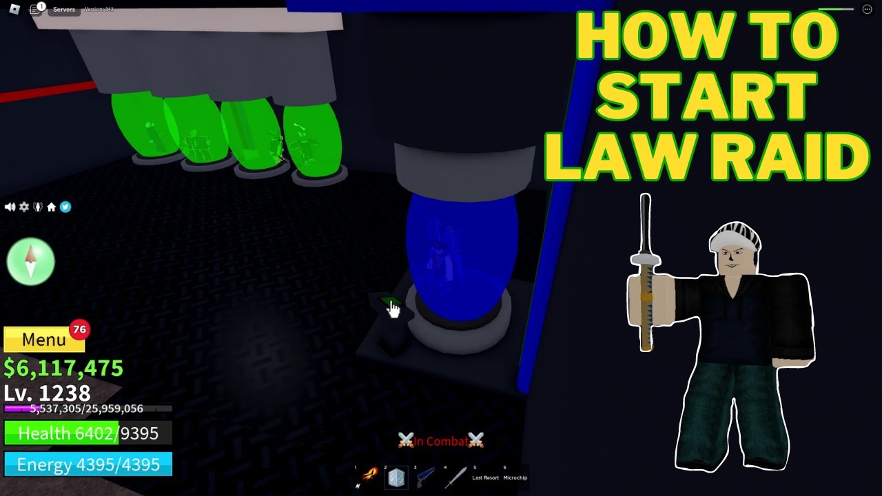 How To Start Law Raid In Blox Fruits Order Raid Boss Roblox Youtube