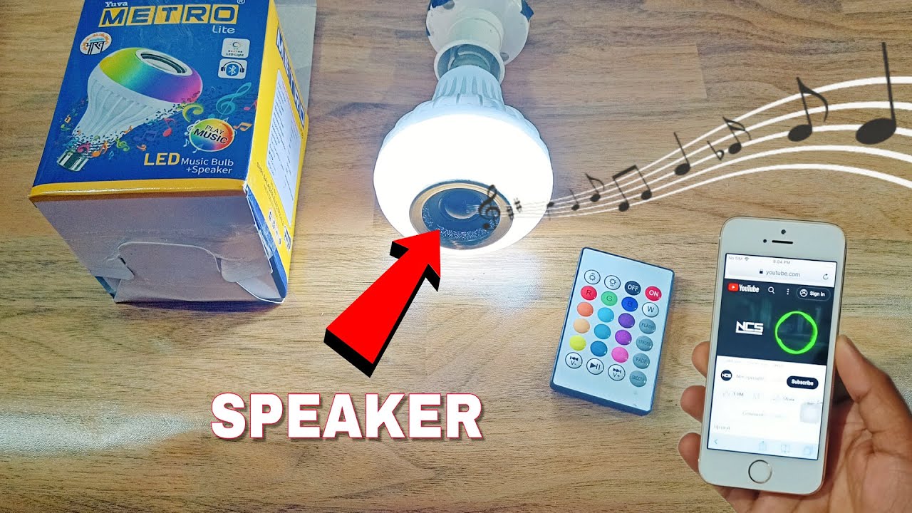 Music Led Bulb With Bluetooth Speaker Unboxing Review Fancy Tech