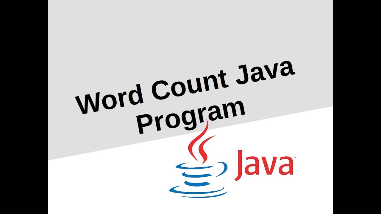 Simple Word Count Java Program Youtube
