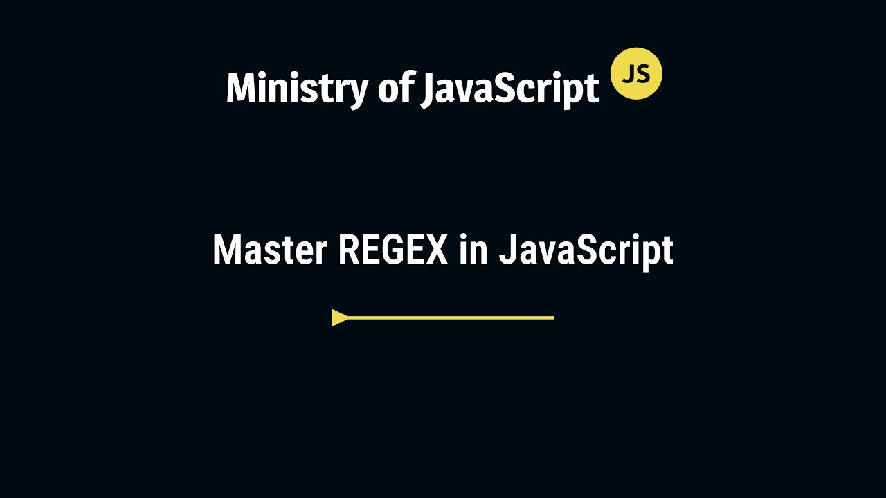 Master Regex In Javascript Youtube