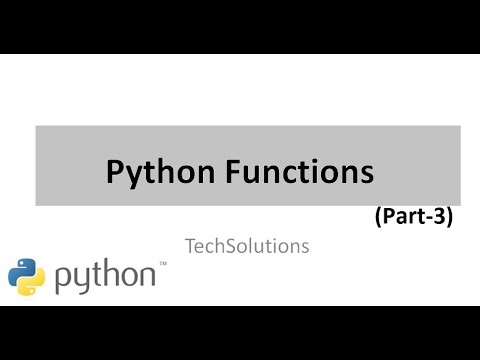 Python Functions Part 3 Python Tutorial Python For Beginners