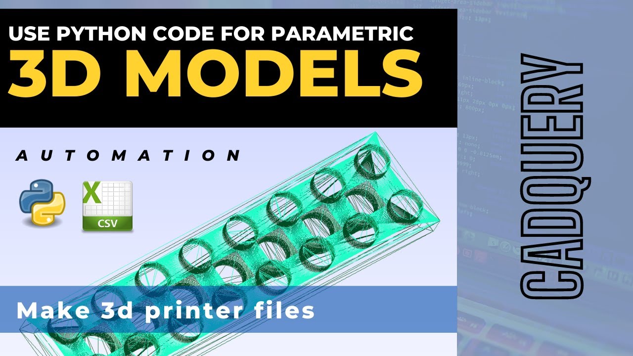 How To Make 3d Models With Python Youtube