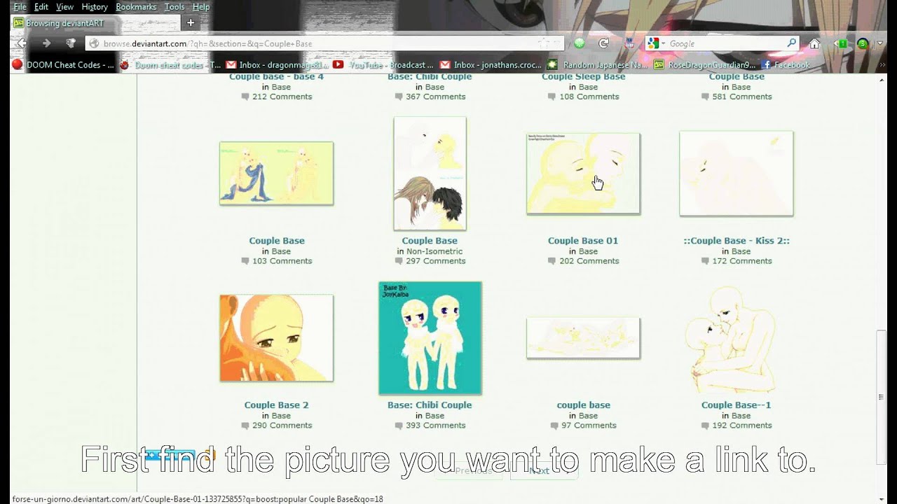 How To Make A Link On Deviantart Com Avi Youtube