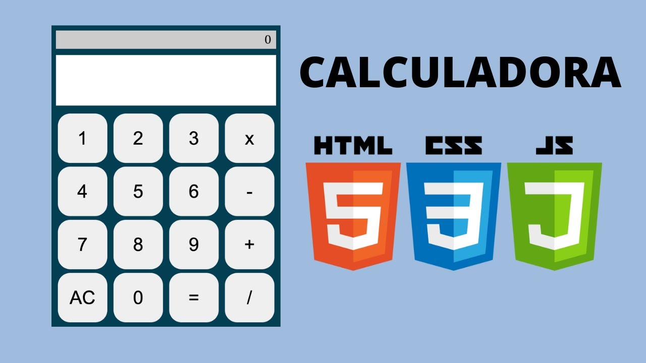 Cómo Crear Una Calculadora Html Css Javascript Youtube