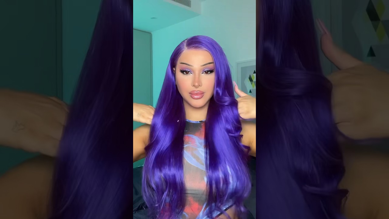 I Tried Purple Hair рџ њ Transandproud Hairtransformation Purplehair