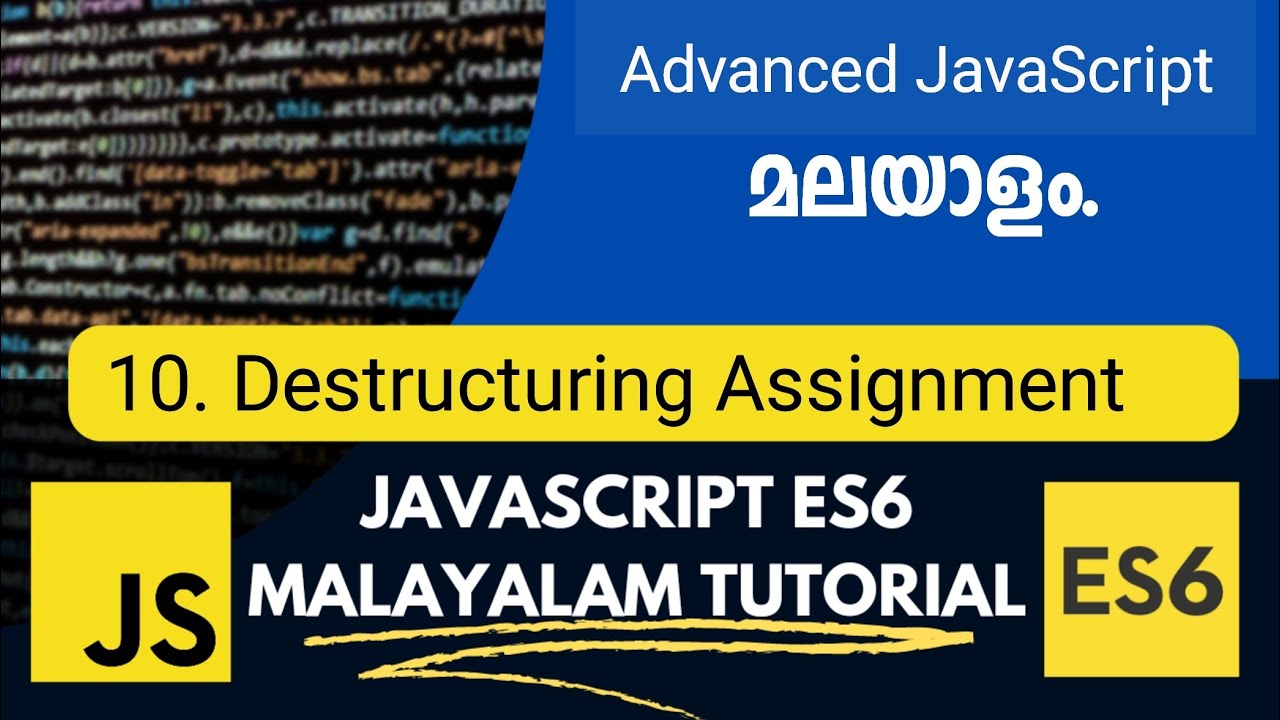 Destructuring Assignment Javascript Es6 Advanced Javascript