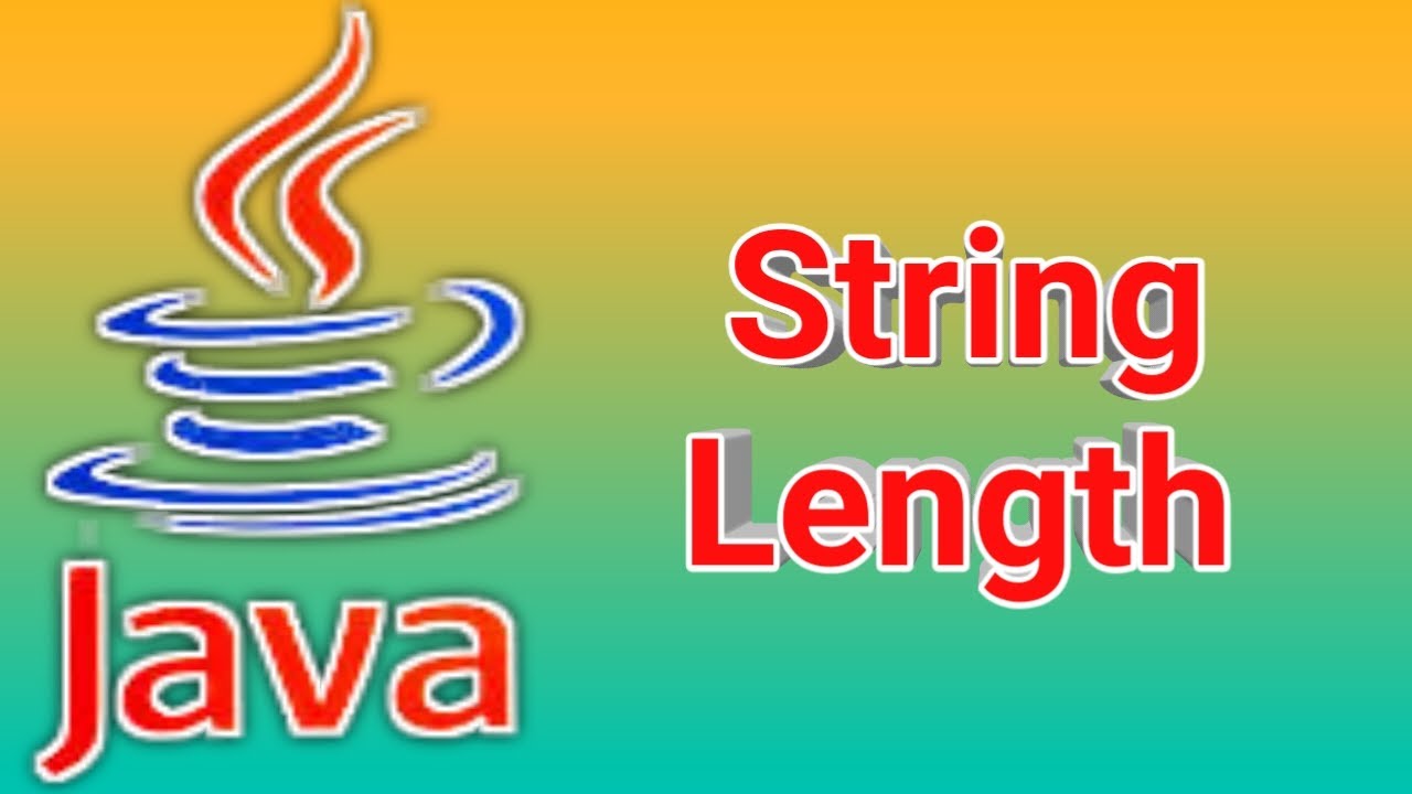 String Length Java Program Youtube