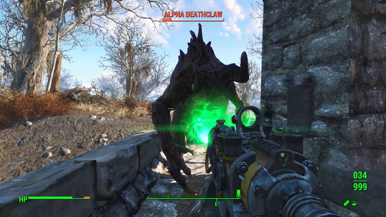 Fallout 4 Deathclaw Tower Attack Youtube
