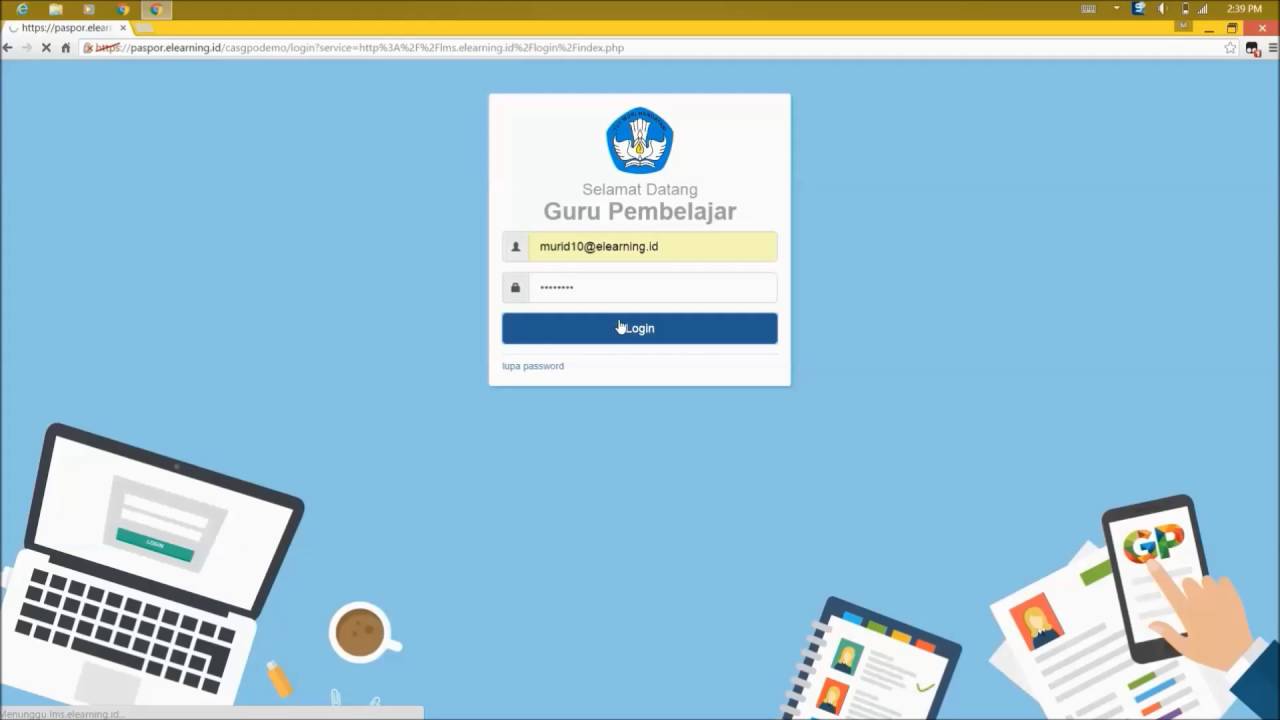 Video Tutorial E Learning Peserta Youtube