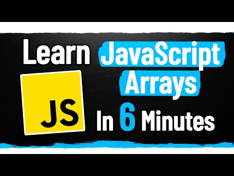 Javascript Arrays Crash Course Youtube