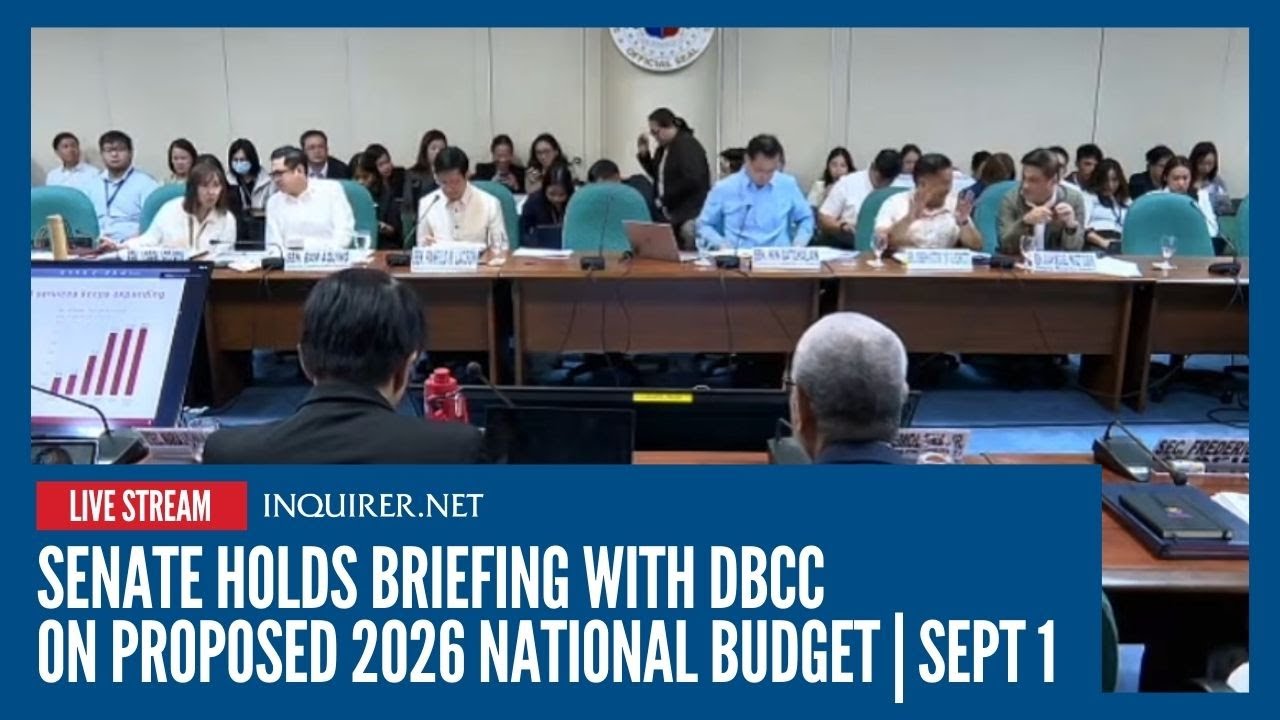 Live Senate Holds Briefing With Dbcc On Proposed 2026 National Budget