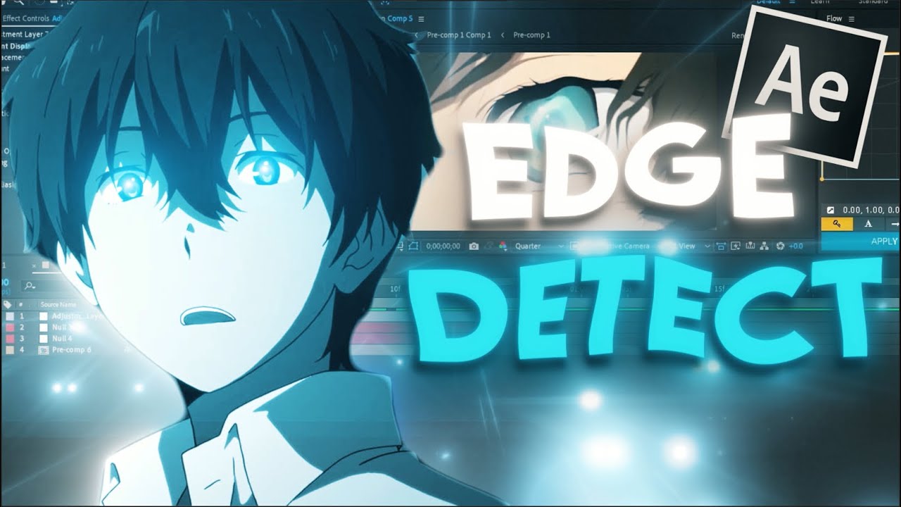 Edge Detect Effect After Effect Amv Tutorial Youtube