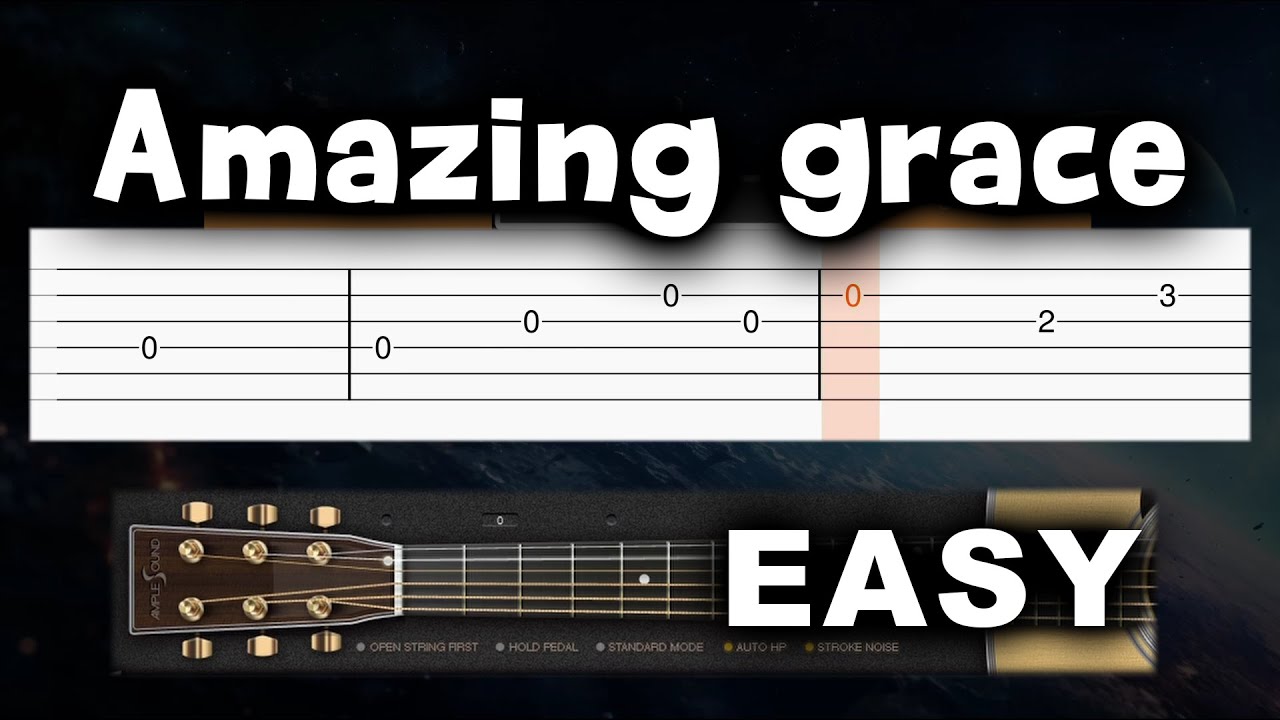 Amazing Grace Easy Guitar Tutorial Chords Chordify