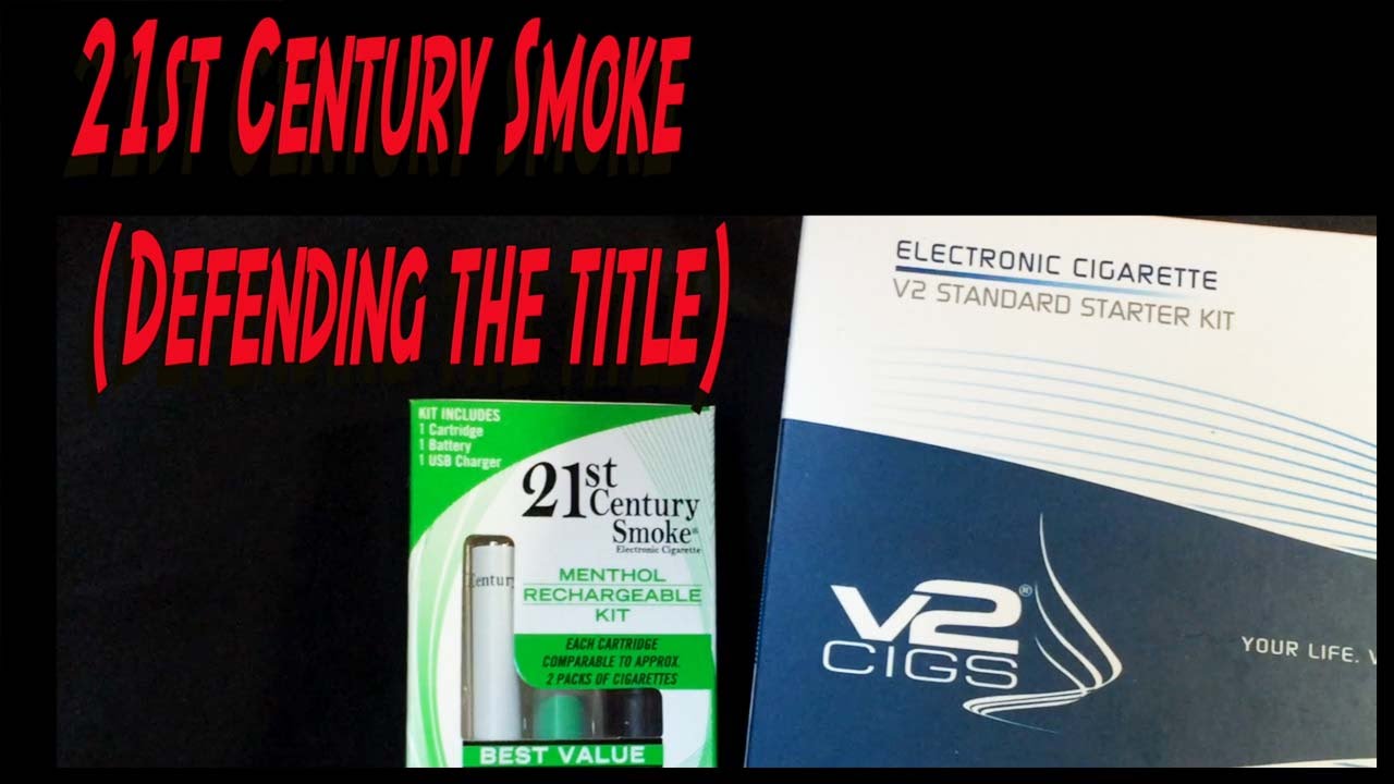 Watch 21st Century Smoke Menthol E Cig Kit Vs V2 E Cig Starter Kit