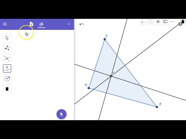 Vertical Angles Theorem Geogebra