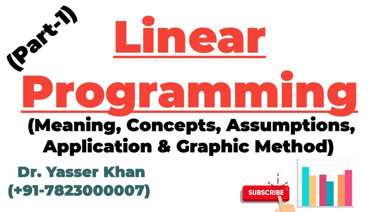 Linear Programming Part 1 Youtube