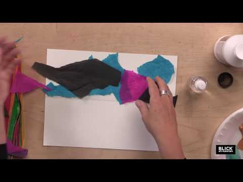 Abstract Pressed Landscape Lesson Plans Blick Art Materials