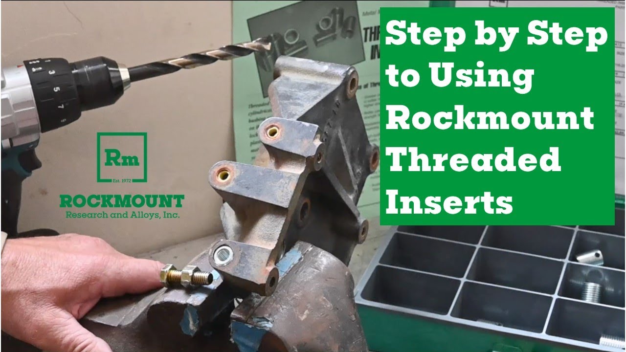 Step By Step To Using Rockmount Threaded Inserts Youtube