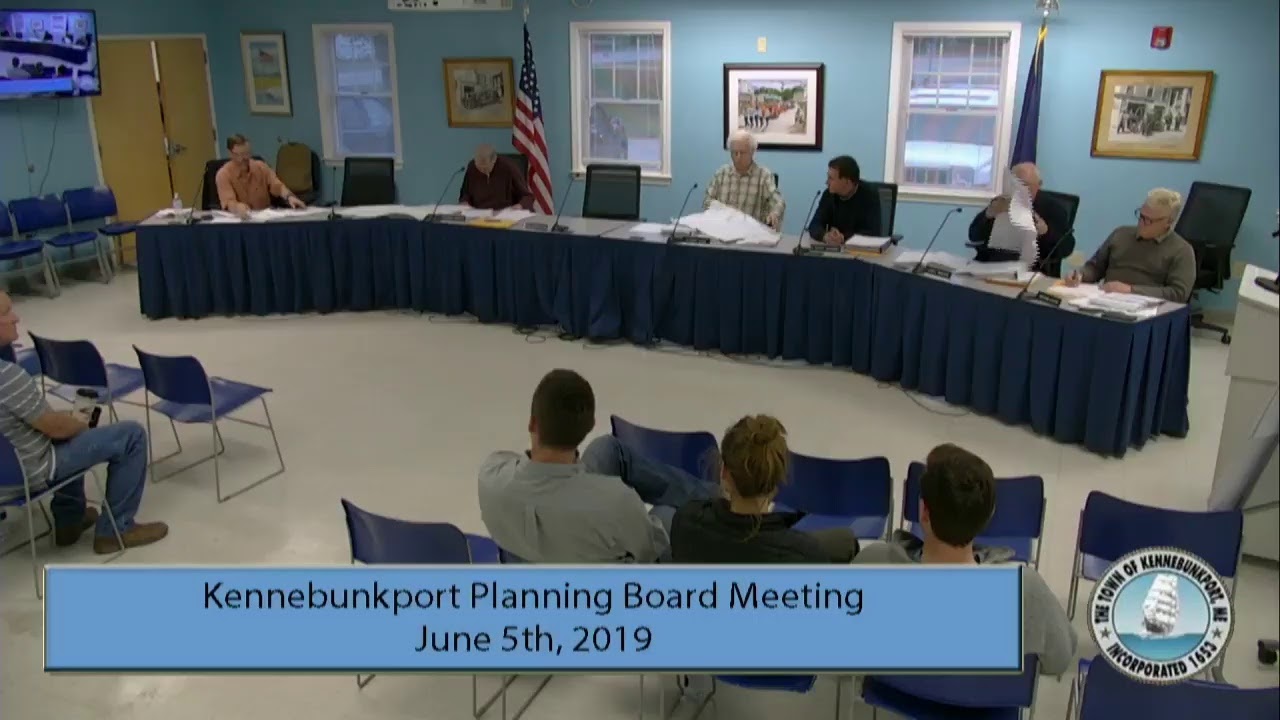 Kennebunkport Planning Board June 5th 2019 Youtube