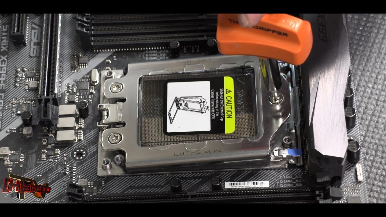 Amd Threadripper Cpu Installation Youtube