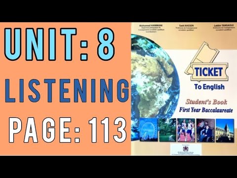 Ticket To English 1 Unit 8 Listening Page 113 Englishell1 Youtube