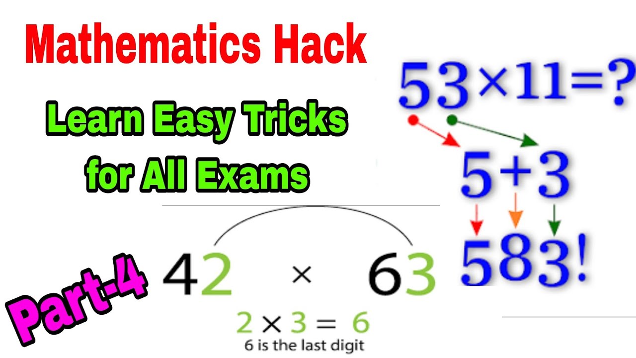 Mathematics Hack Easy Tricks To Solve Maths Important For All