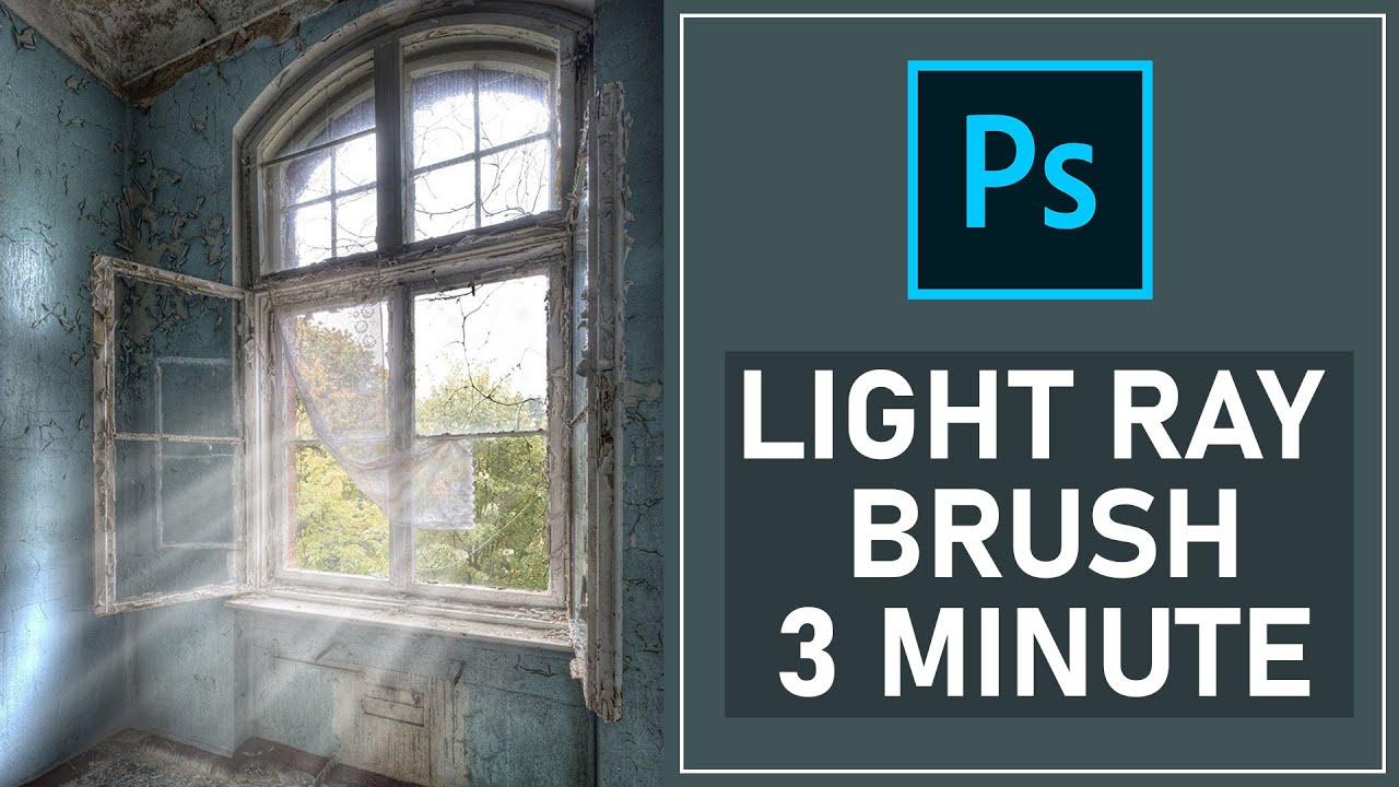 Light Ray Brush Effect Adobe Photoshop 2021 Tutorial Youtube