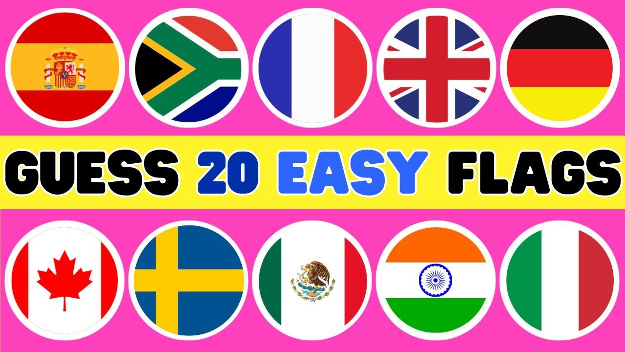 Can You Name All The Flags Try This Easy Name That Flag Picture Quiz