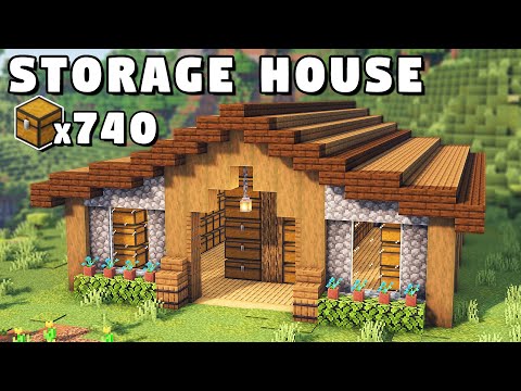 Minecraft Ultimate Storage House Tutorial How To Build Youtube