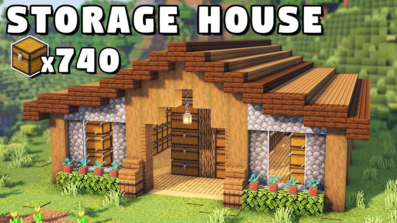 Minecraft Ultimate Storage House Tutorial How To Build Youtube
