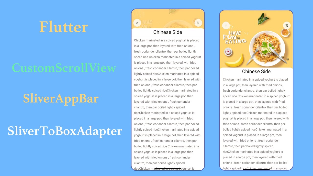 Flutter Customscrollview Sliverappbar Slivertoboxadapter All In