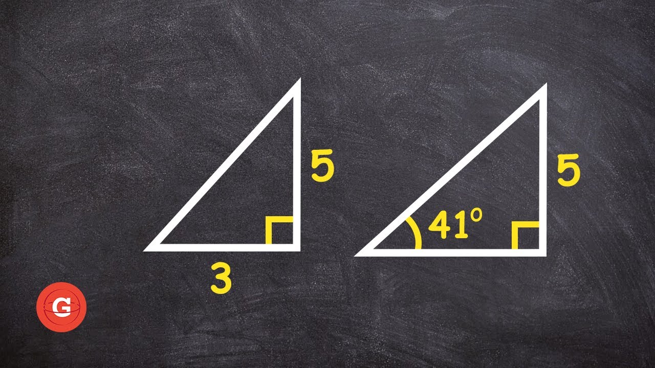 Solve Right Triangles Using Geometry Youtube