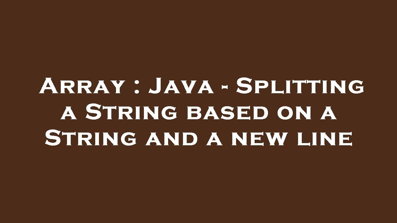 Java Split String Java Tokenize String Examples