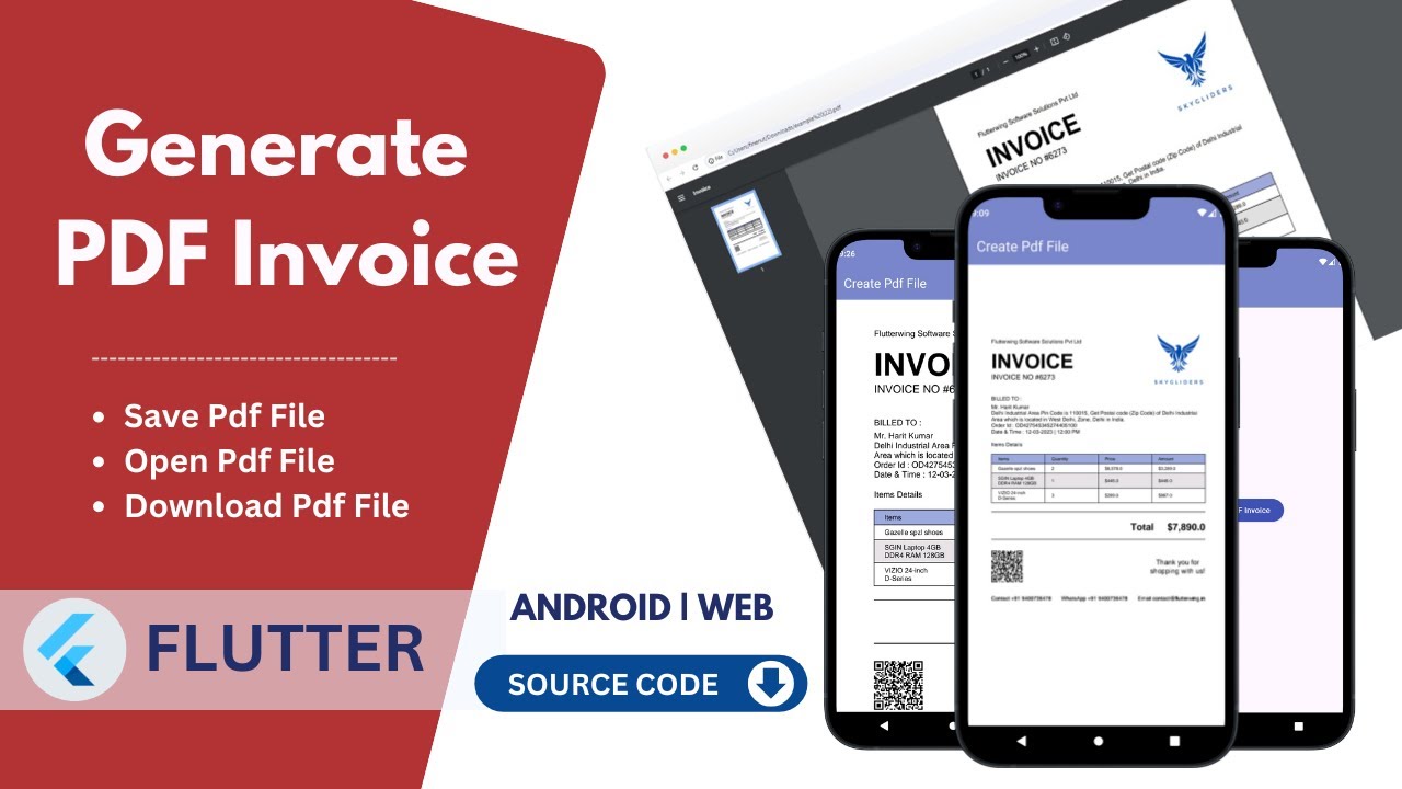 Generate Pdf Invoice In Flutter How To Create Professional Pdf