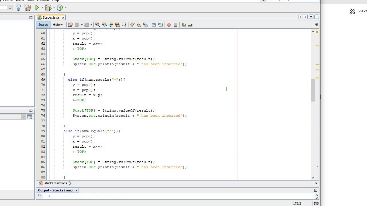 Stack Implementation Using Java Youtube