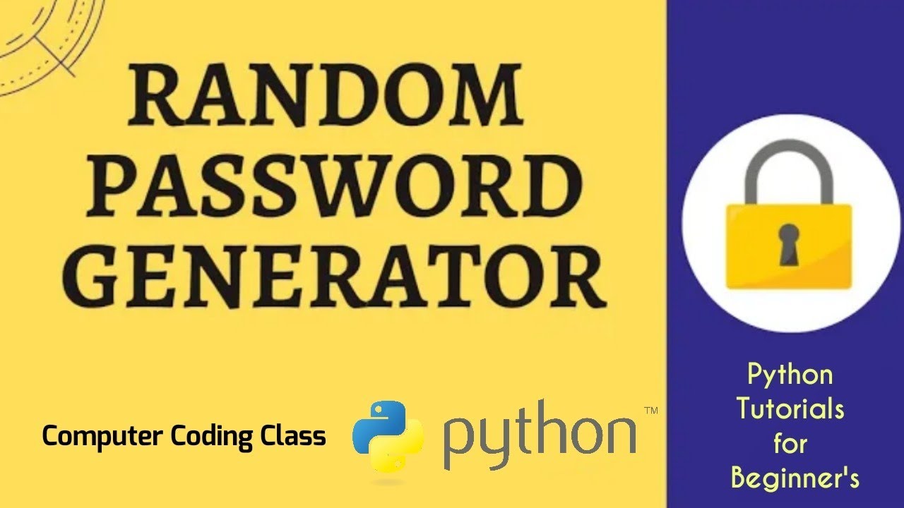 Random Password Generator Using Python Python Password Generator