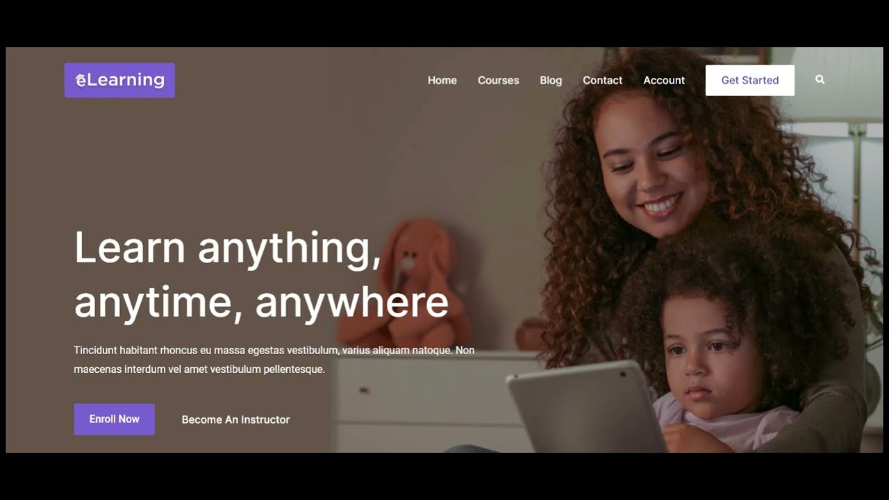 Elearning Wordpress Theme Installation Youtube